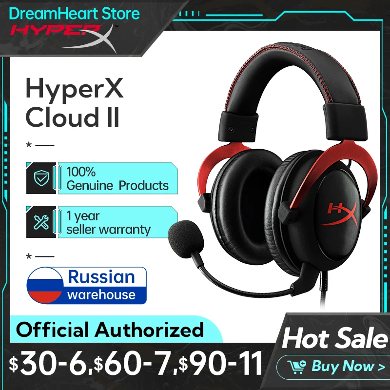 Original-HyperX-Cloud-2-II-Gaming-Wire-Headset-With-HiFi-7-1-Surround ...