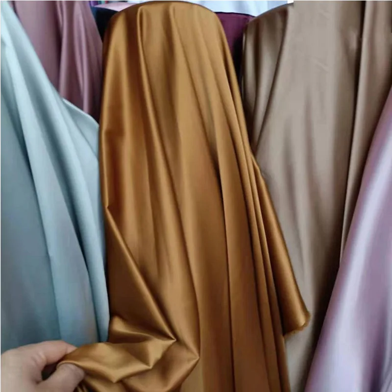 High-density-Matte-Micro-stretch-Satin-Fabric-By-The-Meter-for-Clothes ...