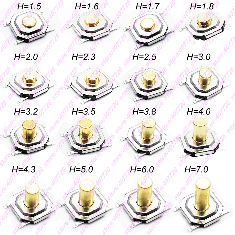 High-Quality-50PCS-5-2x5-2x1-5mm-to-9mm-4PIN-SMT-Metal-Tactical-Push ...