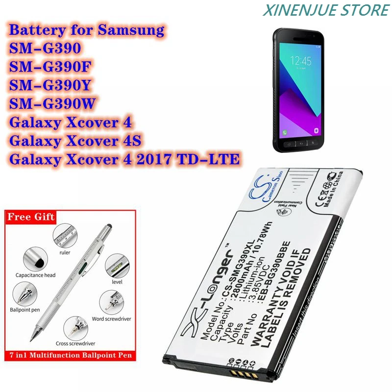 CS Battery 3.85V/2800mAh EB-BG390BBE, EB-BG390BBEGWW for Samsung Galaxy ...