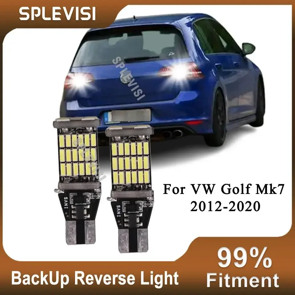 2x-T15-921-LED-Reverse-Back-UP-Light-Bulbs-6000K-HID-White-For-VW-Golf ...