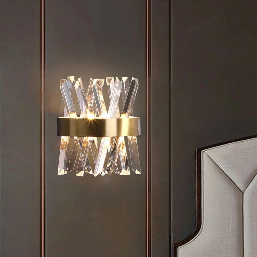 Gold-Black-Crystal-Wall-Sconce-with-G9-Light-Bedside-Lamps-Decorative-Lamps-Hallway-Lamps-Source ...