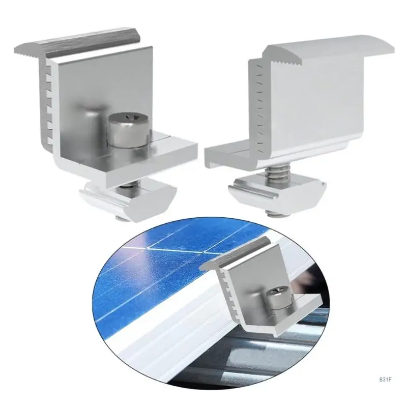 6Pcs-Solar-Panel-Mounting-Brackets-39mm-Solar-Rail-End-Clamps-Aluminum ...