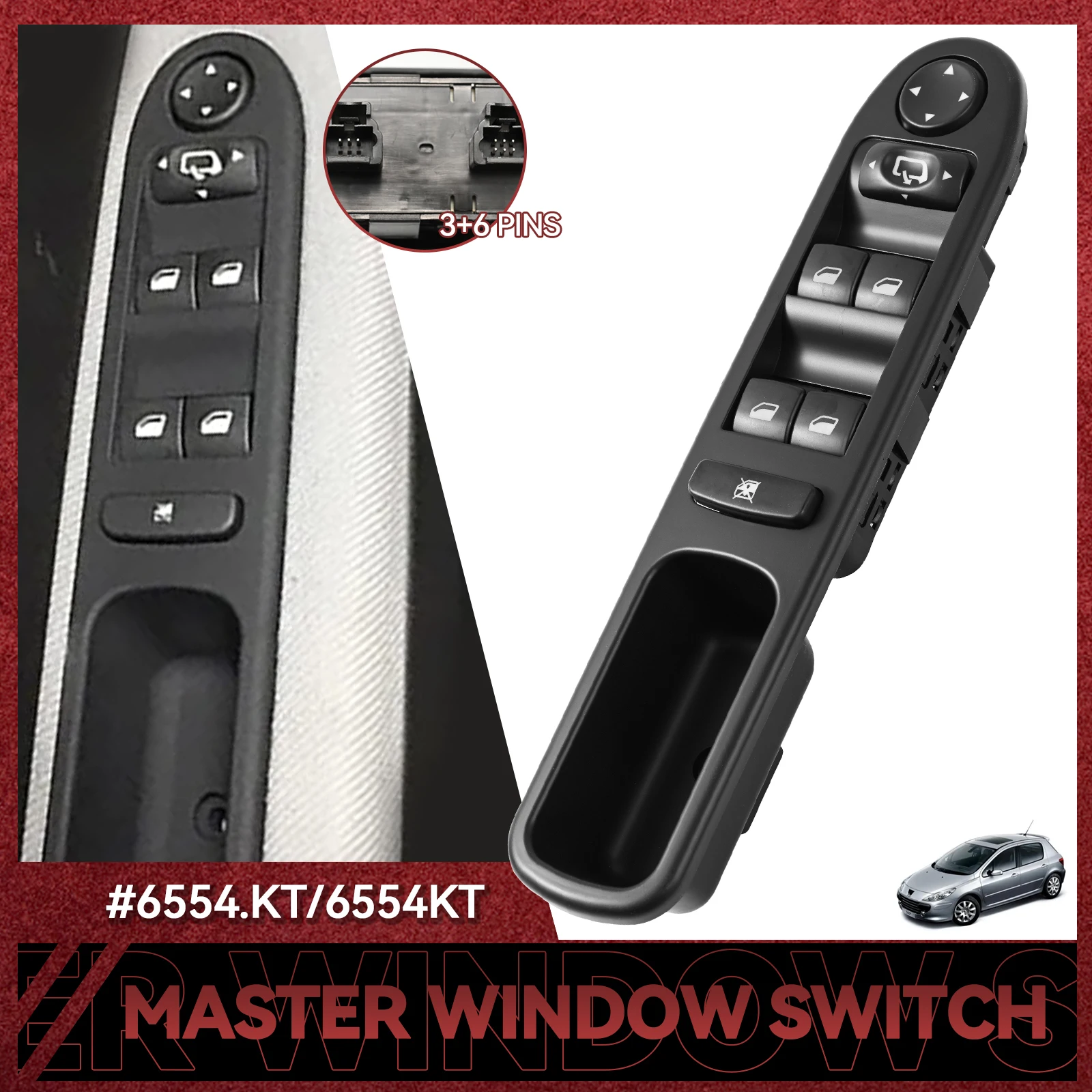 Driver-Side-Electric-Master-Control-Power-Lifter-Window-Panel-Switch ...