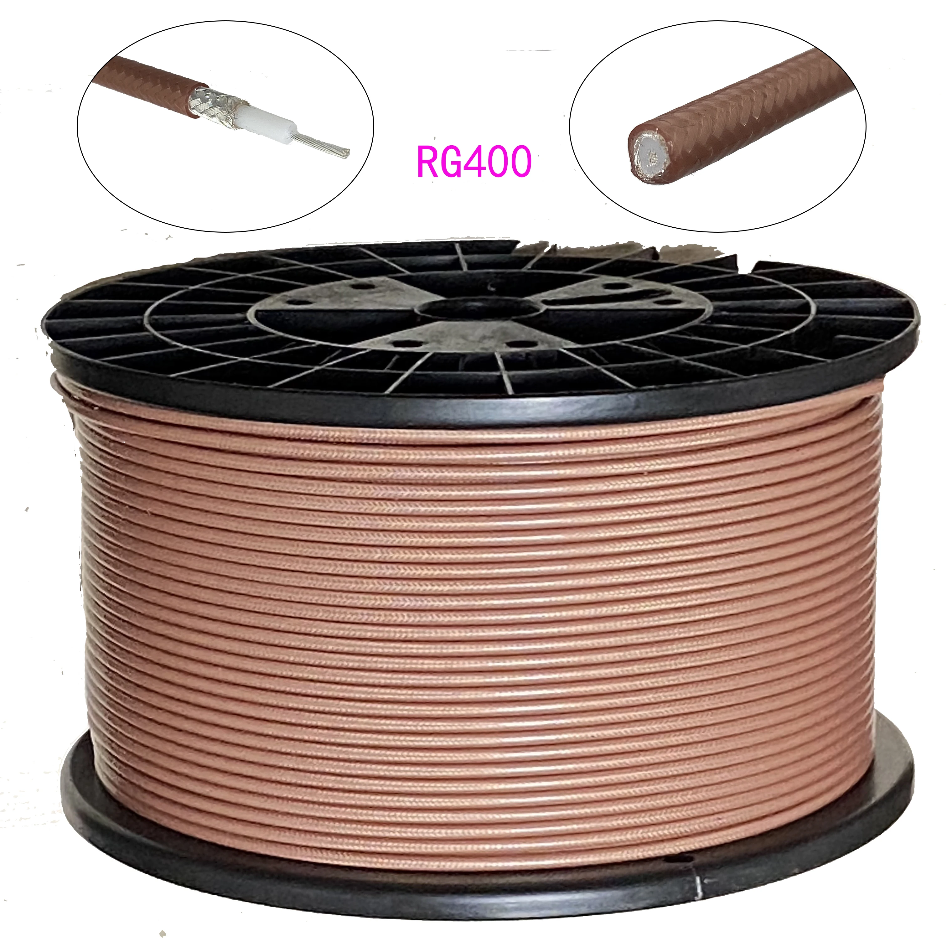 Rg400 Double Shielded Rf Coaxial Cable Connector 50ohm Wire Cables ...