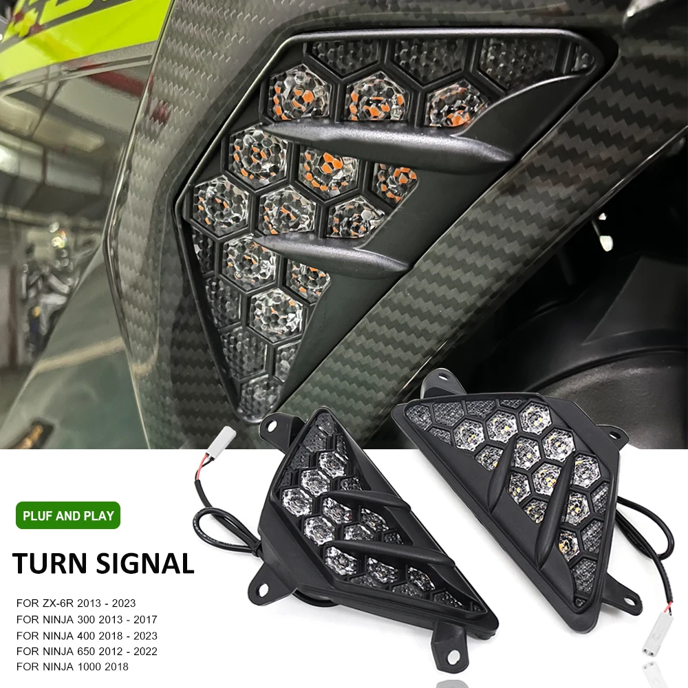 New-Front-Turn-Signals-Light-Turning-Lamp-For-Kawasaki-ZX6R-ZX-6R-Ninja ...