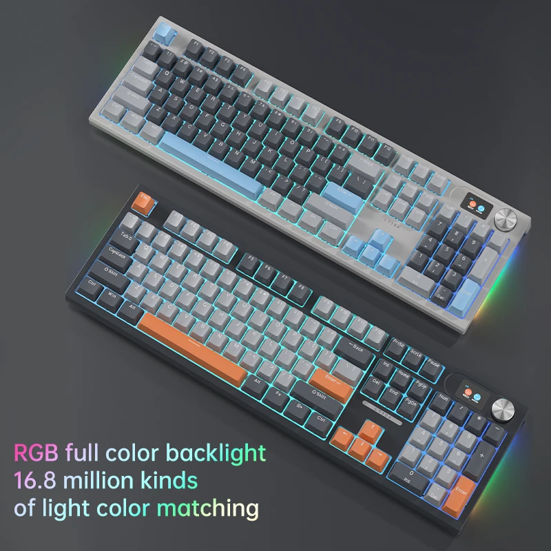 Gaming-Mechanical-Keyboard-104-Keys-RGB-Hotswap-Wireless-Keyboard ...