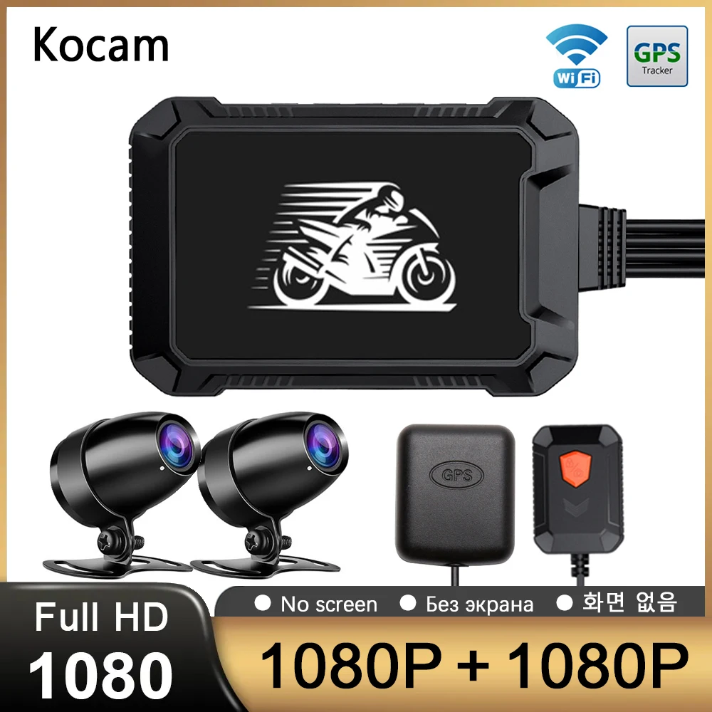 Motorcycle-Camera-Recorder-WiFi-GPS-Dual-1080P-Waterproof-Lens-Full-HD ...