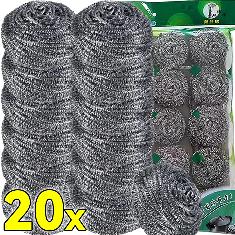 Mini-Stainless-Steel-Cleaning-Balls-Kitchen-Washing-Pots-Pans-Dishes ...