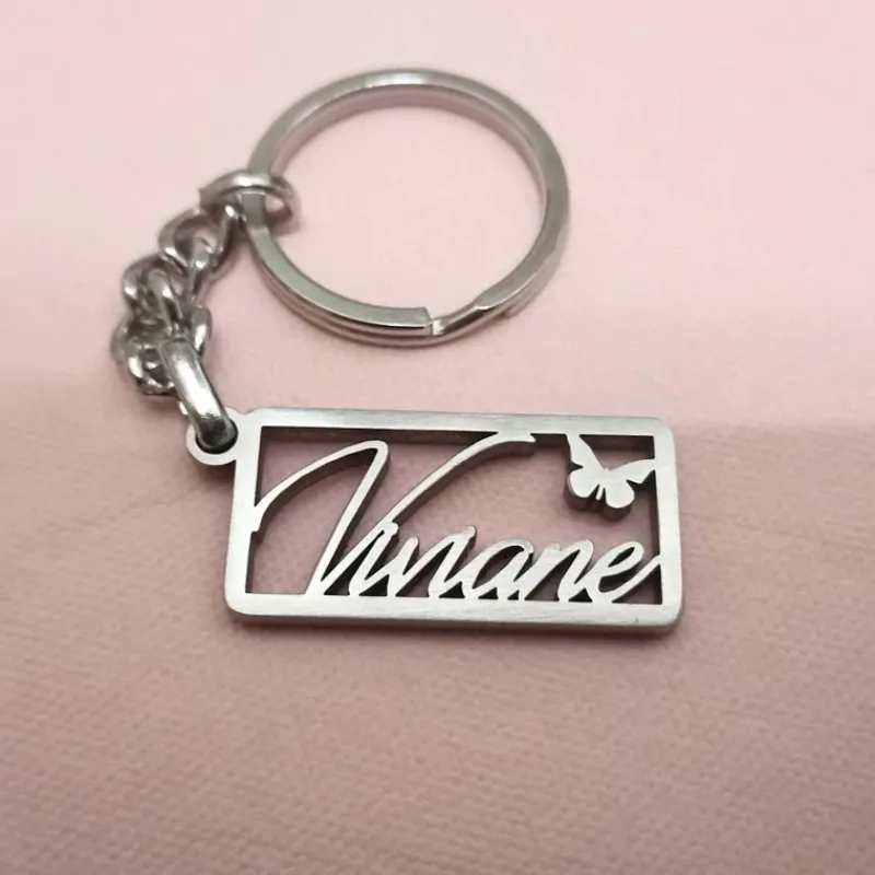 Personalized-Cross-Name-Keychain-Stainless-Steel-Custom-Rectangle-Name ...