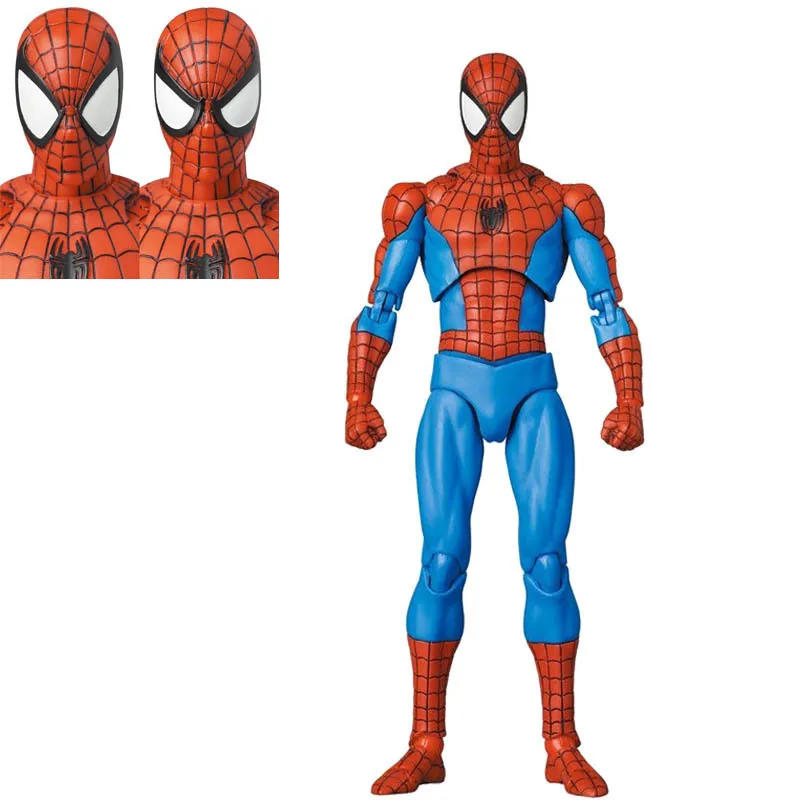 Figura de acción de Spiderman CT Toys Maf185 Figura de disfraz clásico de Spider Man KO Marvel ...