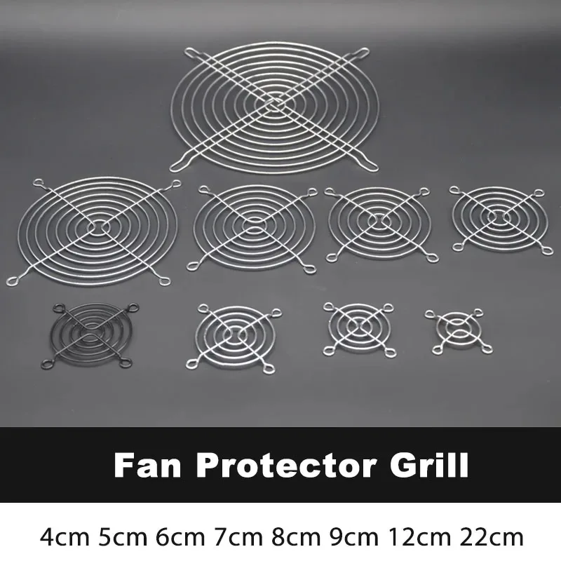 3pcs-Fan-Protector-Silvery-Metal-Grille-Net-Protection-Finger-Fan-Guard ...