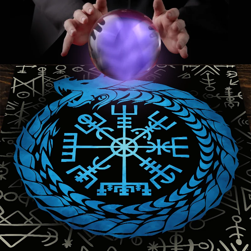 Divination Board Games Fortune Astrology Oracle Mat Ornament Viking ...