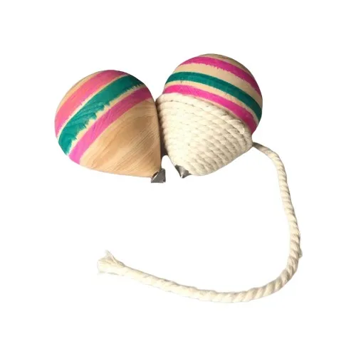 Wooden Spinning Top 4 Pieces 2 Meters Rope Toys For Children Blade Top ...
