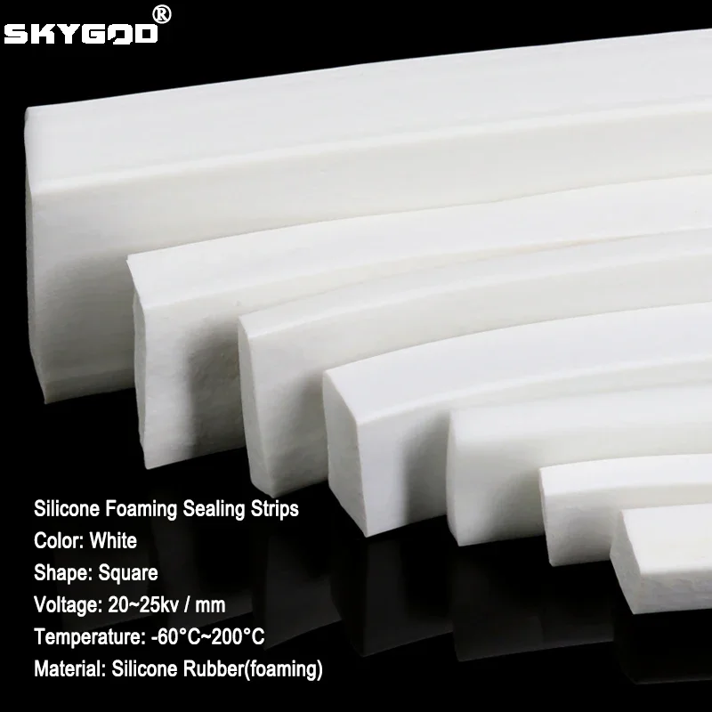 1-30m-Silicone-Foamed-Sealing-Strips-Square-White-Trim-Seal-Silicon ...