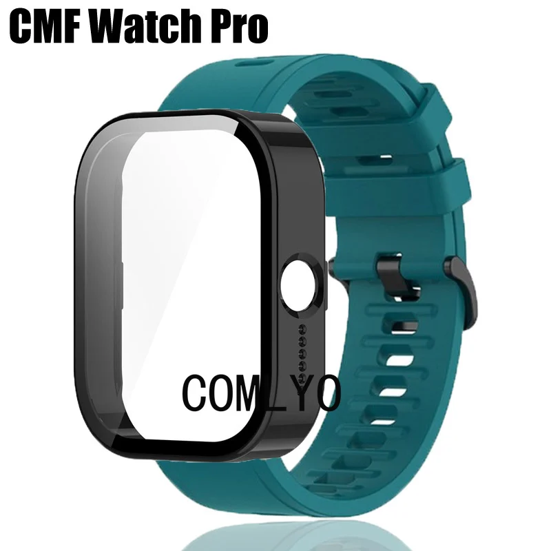 2in1-For-CMF-Watch-Pro-Strap-Case-Smart-watch-Tempered-Glass-Screen ...
