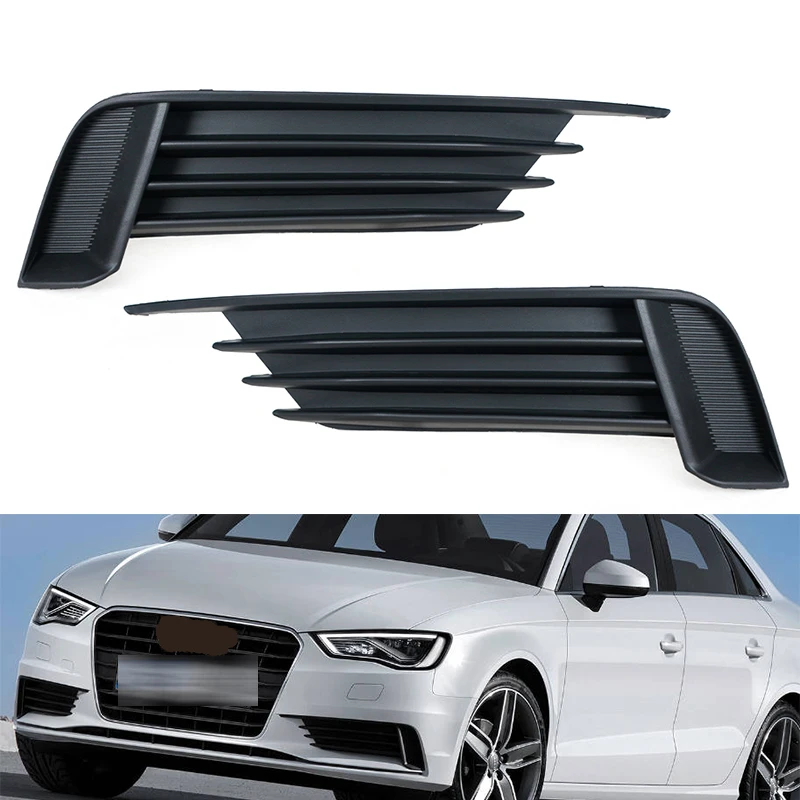 Car-Front-Bumper-Fog-Lamp-Grills-Trim-Cover-For-AUDI-A3-2013-2014-2015 ...