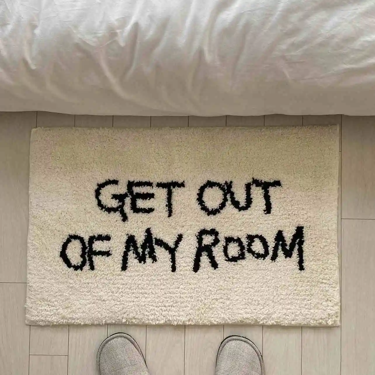 Get Out Of My Room Bedroom Bedside Simple Bathroom Absorbent Non-slip ...