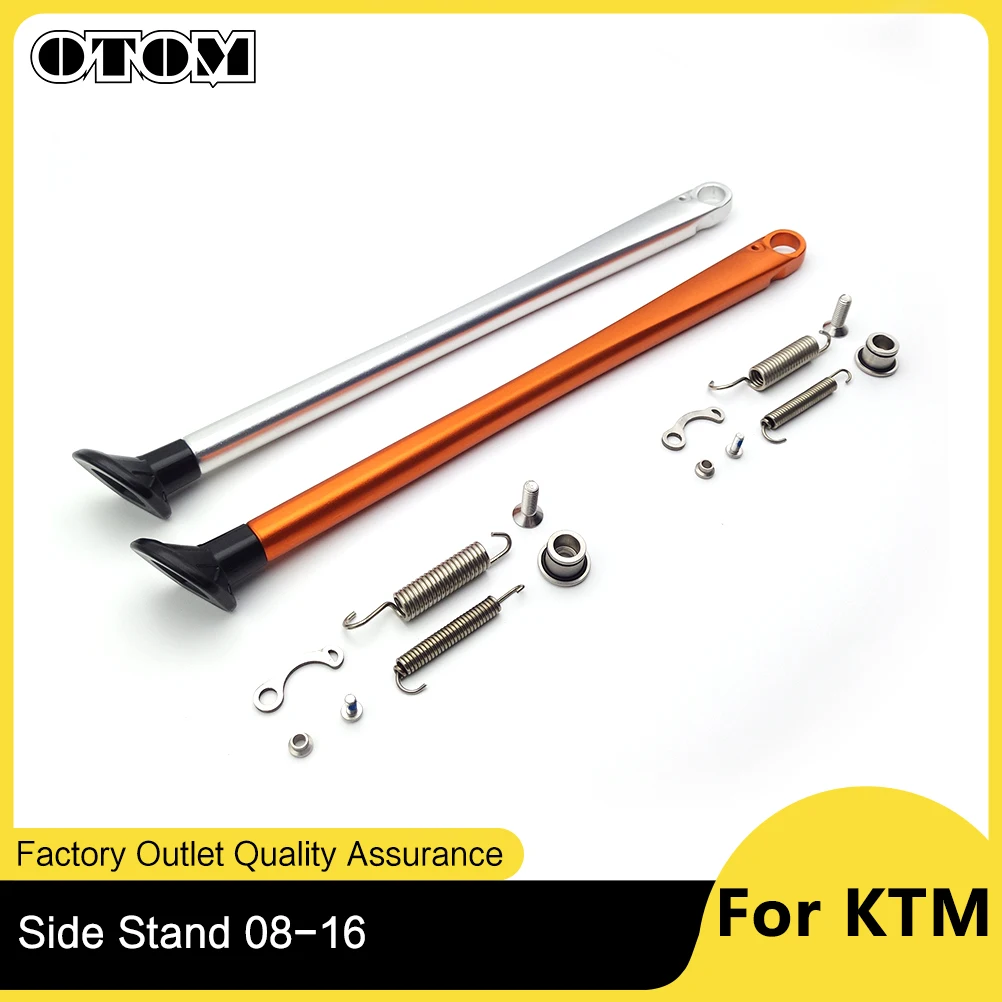 OTOM Parking Side Stand Kickstand+Spring Motorcycle Accessories CNC Alloy Forged Foot Support ...