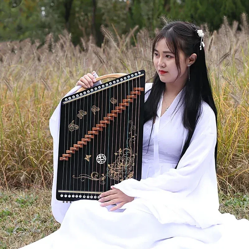 21-String-Portable-Guzheng-for-Kids-Beginner-Fingering-Practice-Small ...