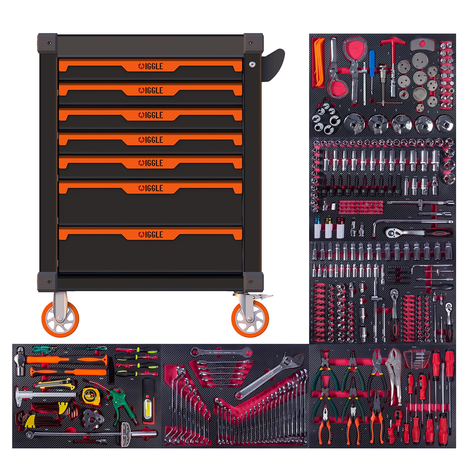 2026 Wiggle/Yizhe Mechanic 421 Pcs Tool Sets Box Garage Tool Chest ...