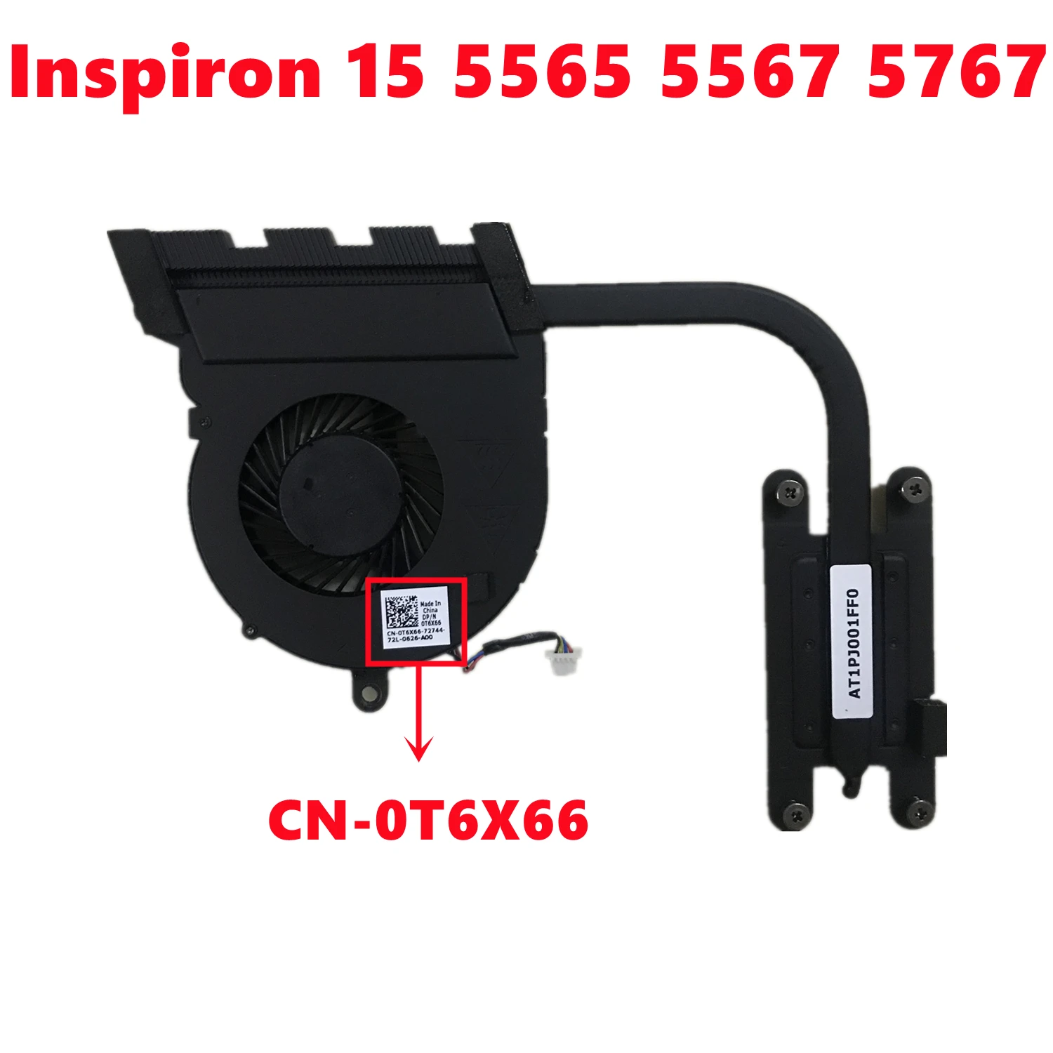 CN-0T6X66 para dell Inspiron 15 5567 5767 5565 CPU ventilador disipador ...