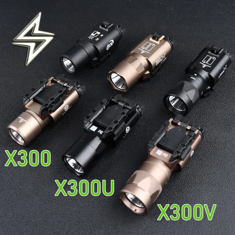 WADSN X300 X300U X300V Surefir Pistol Flashlight Glock G17 Weapon Scout ...