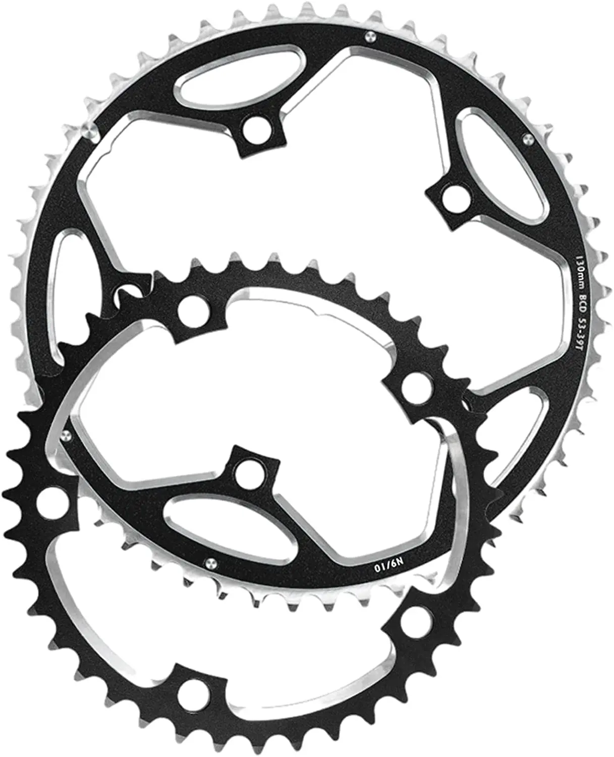 2Pcs-Bike-Chain-Rings-130mm-BCD-39-53T-Aluminum-Alloy-Road-Bike ...