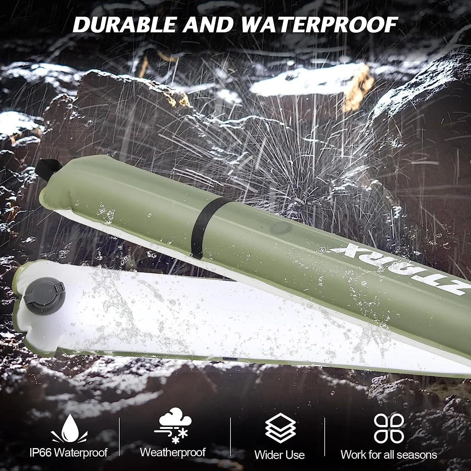Ztarx-Portable Inflatable and Foldable Solar Light, 2000mAh Tent ...