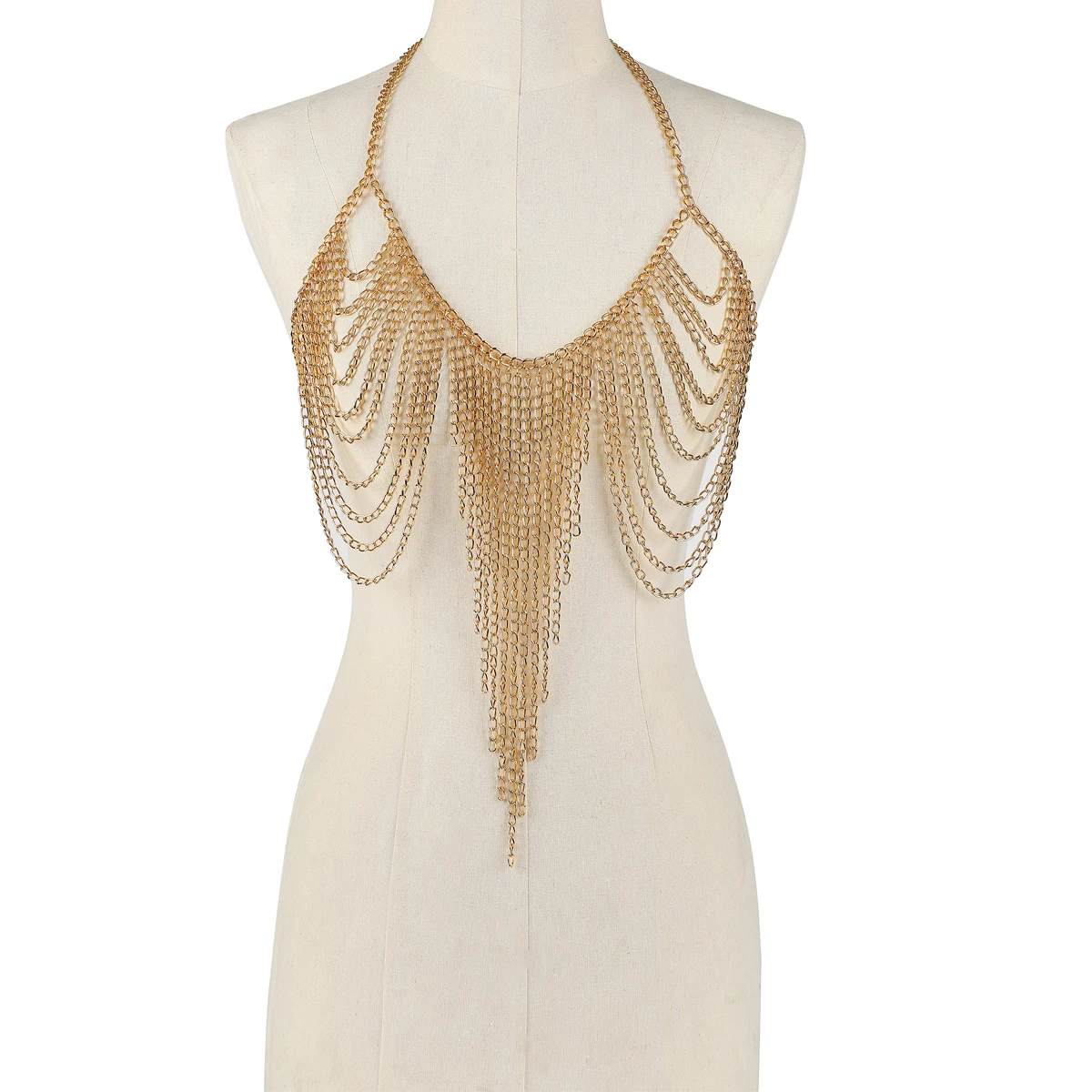Multi-Layers-Chest-Bra-Chain-Body-Jewelry-Necklace-For-Women-Metal-Body ...