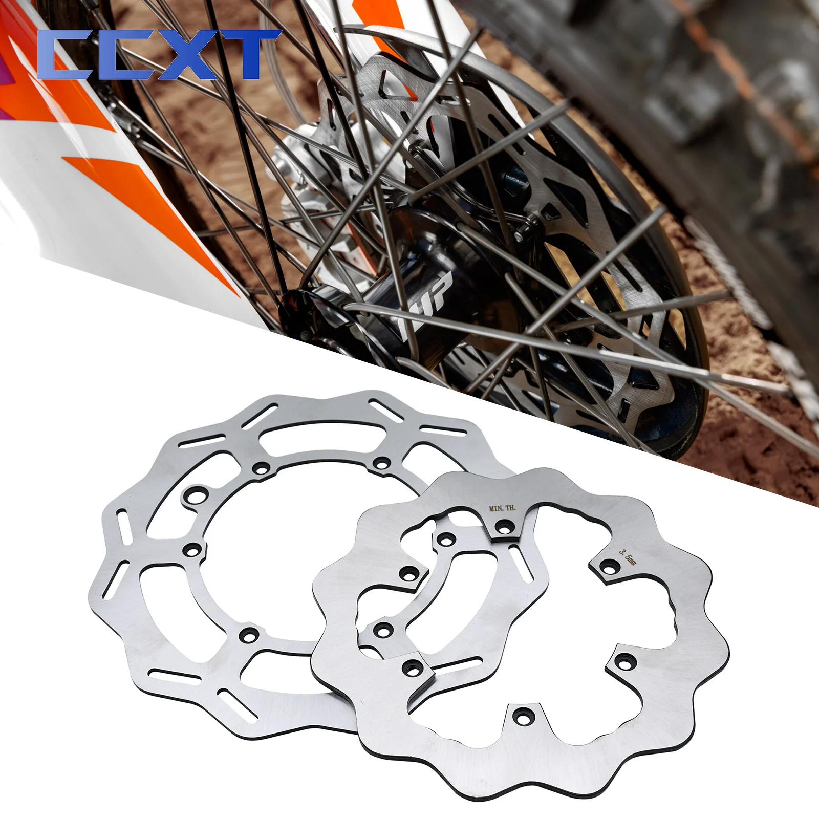 Motorcycle 260MM 220MM Front Rear Brake Disc Brake Rotor Disk For KTM ...