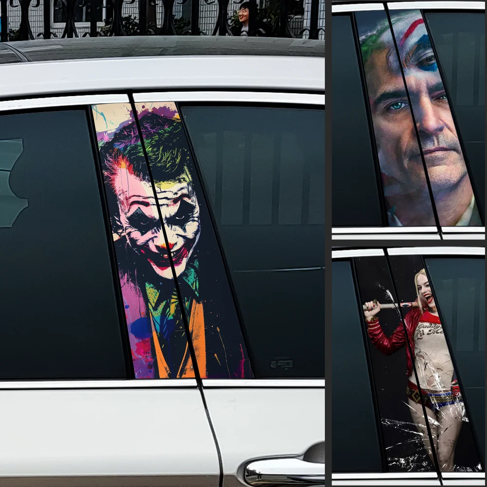 Graffiti-Joker-Car-Stickers-B-pillar-Vinyl-Decal-Waterproof-Auto-Center ...