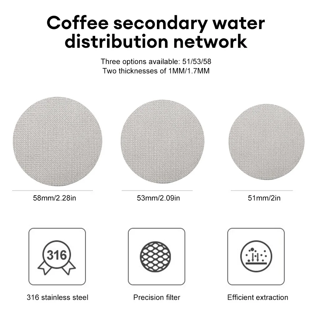 51-54-58mm-Reusable-Coffee-Filter-Screen-Heat-Resistant-Mesh ...