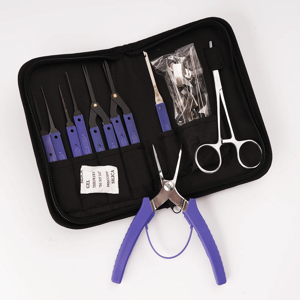 KLOM KL-308 Broken Key Extractor Locksmith Tools Kit Key Remove Hooks ...