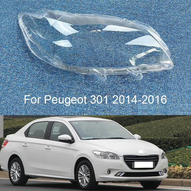 Car-Front-Headlamp-Lens-For-Peugeot-301-2014-2015-2016-Headlight-Lens ...