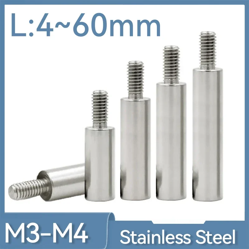 5pcs-lot-M3-M4-6mm-Thread-Length-304-303-Stainless-Steel-Hex-Standoff ...