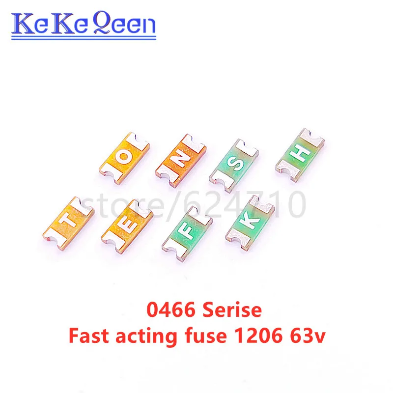 100PCS-LF-Surface-Mount-Fuse-0466-500-SMD-Very-Fast-Acting-1206-63V-0 ...