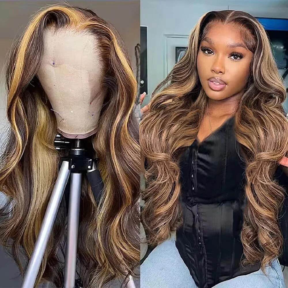 13x4-HD-Transparent-Lace-Frontal-Wig-Highlight-13x6-Lace-Front-Wig-4-27 ...
