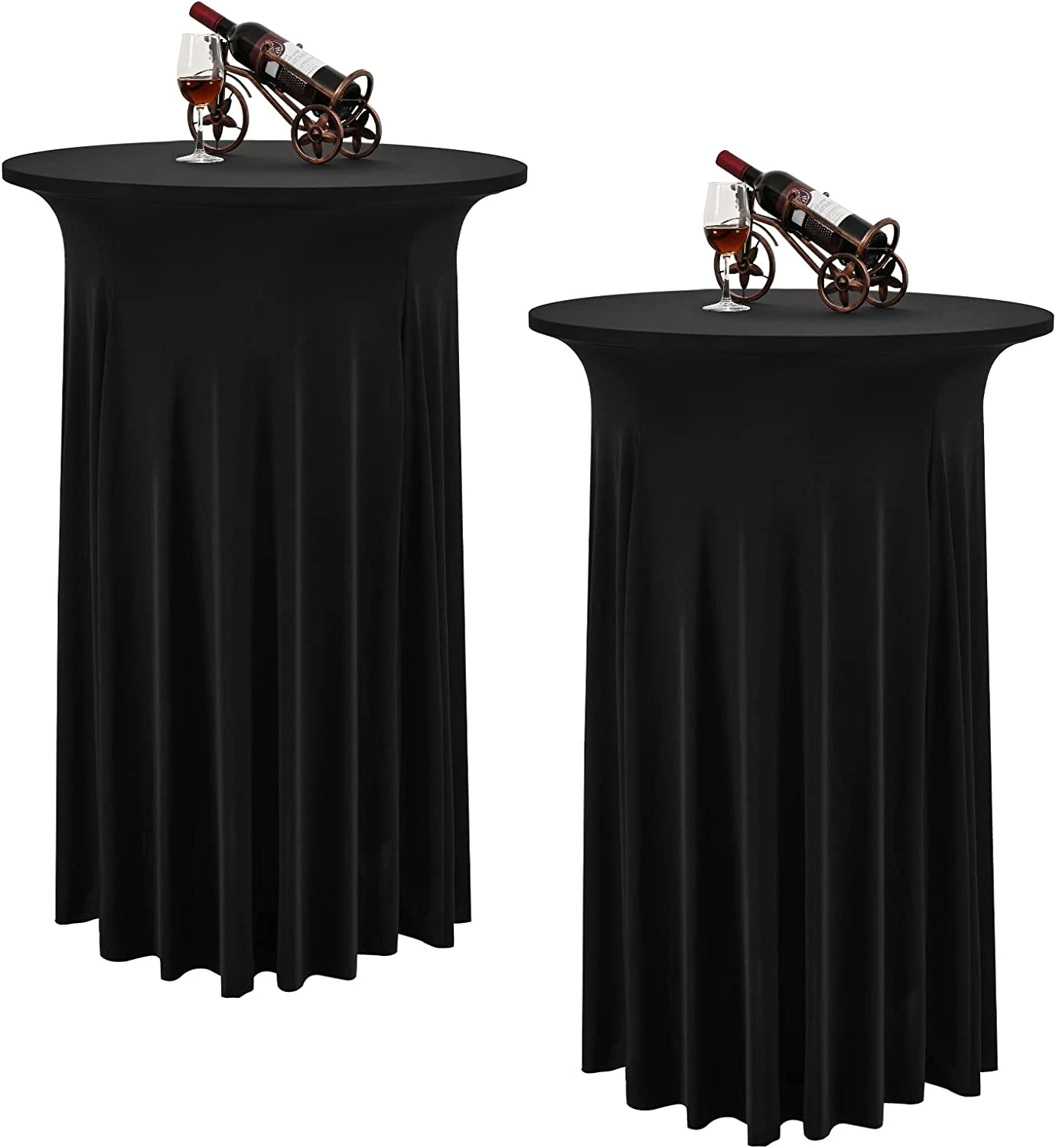 Round Tablecloths Wedding Tables | Cocktail Table Cover Spandex - Round ...