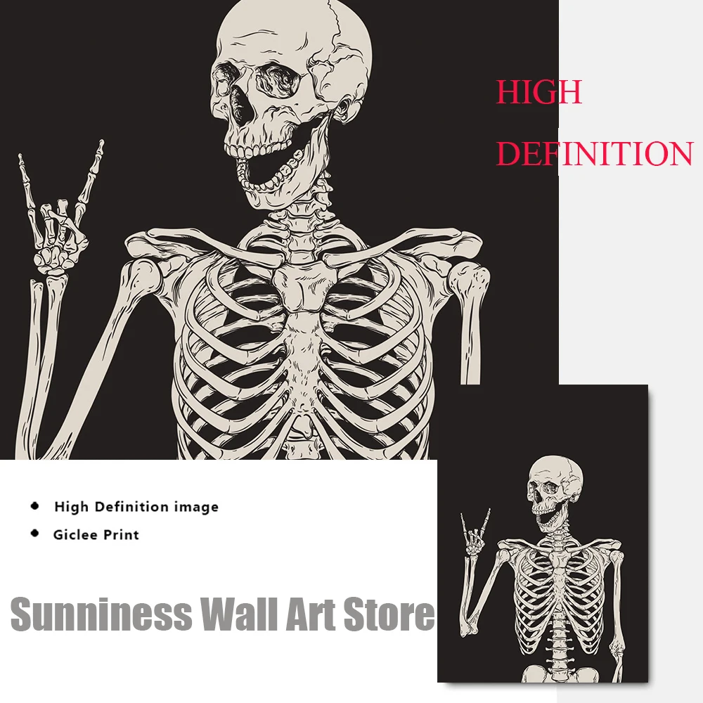 Life Size Skeleton Poster