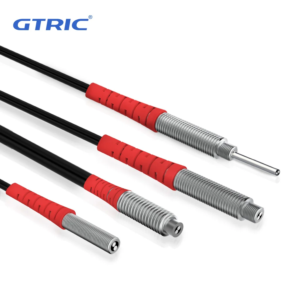 GTRIC Fiber Optic Sensor Probe Diffuse Reflection M3 M4 M6 1M 2M Cable ...