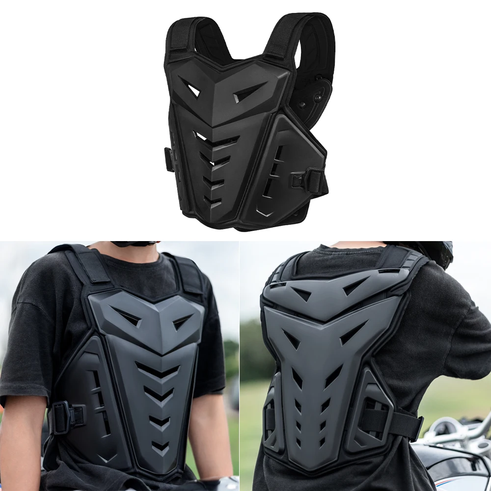 Black-Motocross-Body-Armor-Motorcycle-Jacket-Motocross-Moto-Vest-Back ...