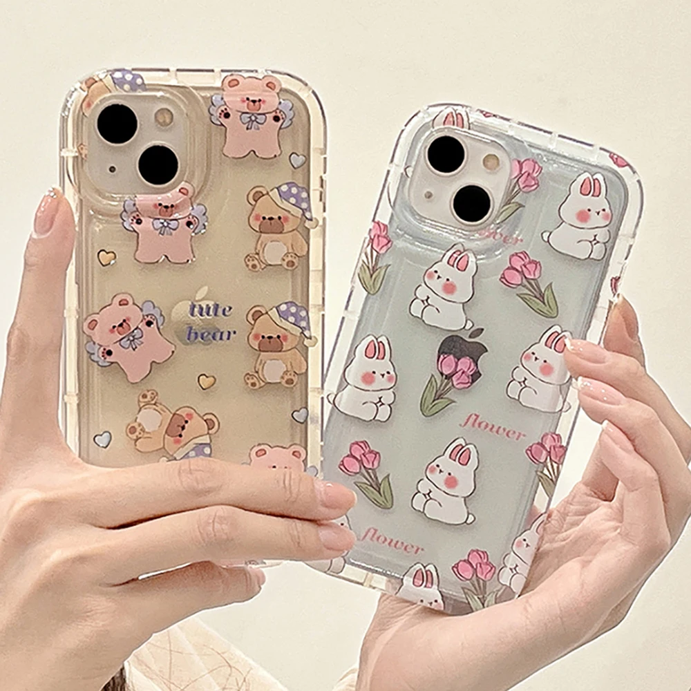 Funda de teléfono transparente a prueba de golpes para iPhone 14, 13, 12, 11 Pro Max Plus, funda ...