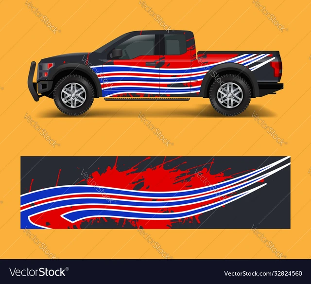 Large Car Vector Stripes