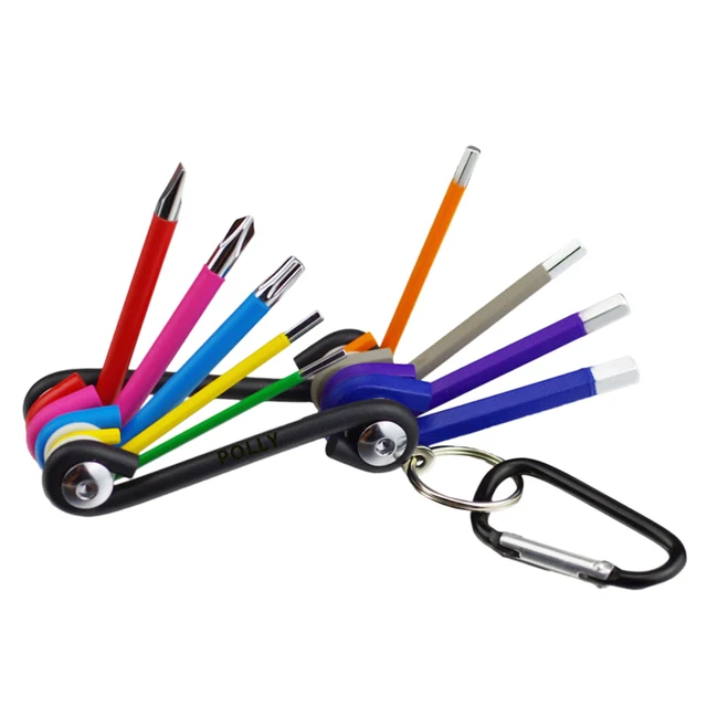 9Pcs Color Coded Ball-End Hex Allen Key 1.5mm-10mm L Wrench Set Torque Long Metric With Sleeve ...