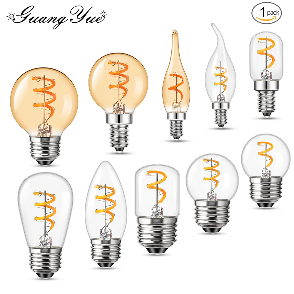 Vintage-Decorative-Light-Bulbs-E27-E26-E12-E14-Bulb-Socket-Spiral-LED ...