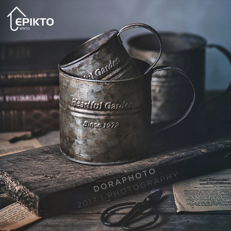 Metal Home Decoration | Iron Home Decoration | Vintage Metal Cups ...