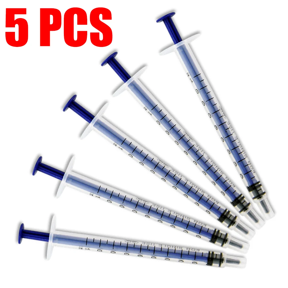 5pcs-1ml-one-off-Plastic-Disposable-Injector-Syringe-For-Refilling ...