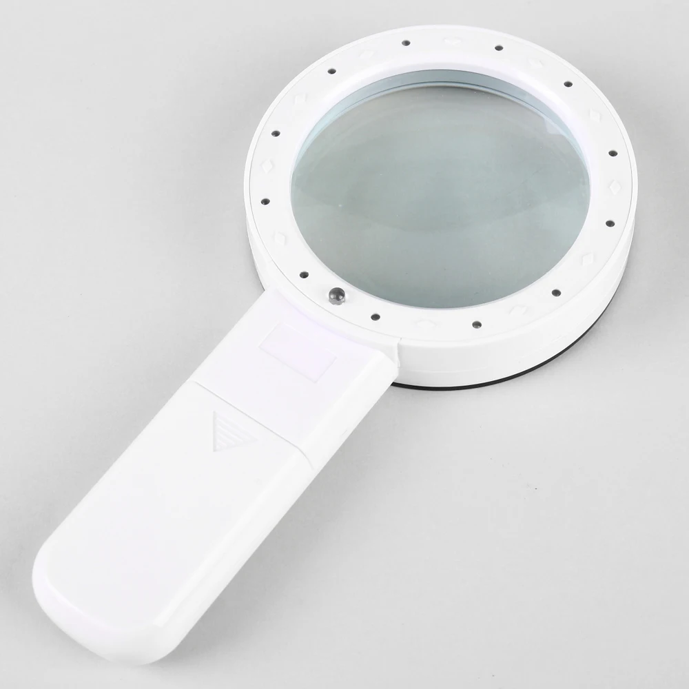 12-LED-Light-30X-Magnifying-Glass-Lens-Jewelry-Watch-Reading-Loupe ...
