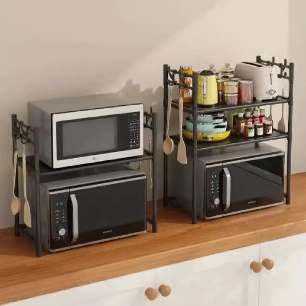 Multi-Layer Standing Kitchen Storage Shelf – Countertop Microwave ...